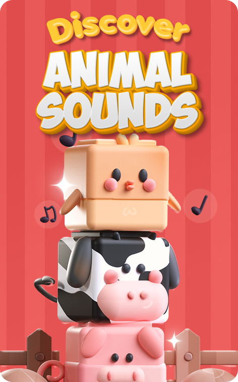 Discover Animal Sounds - Interactive Memory game - Tokidos