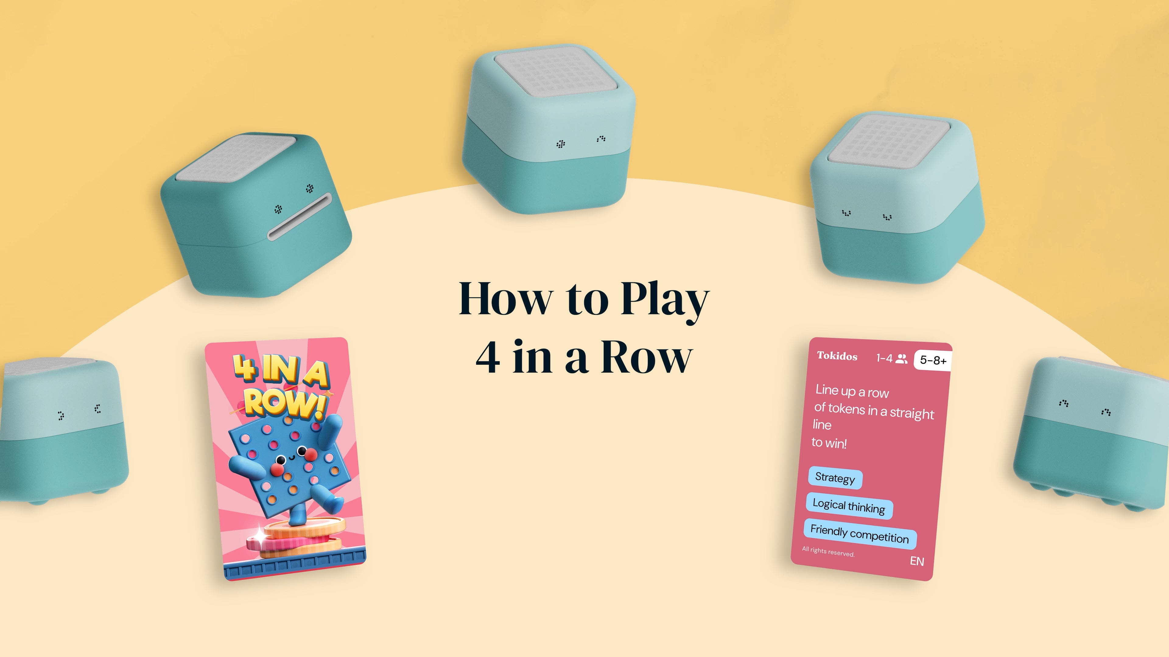 4 in a row! - Interactive Retro Game - Tokidos